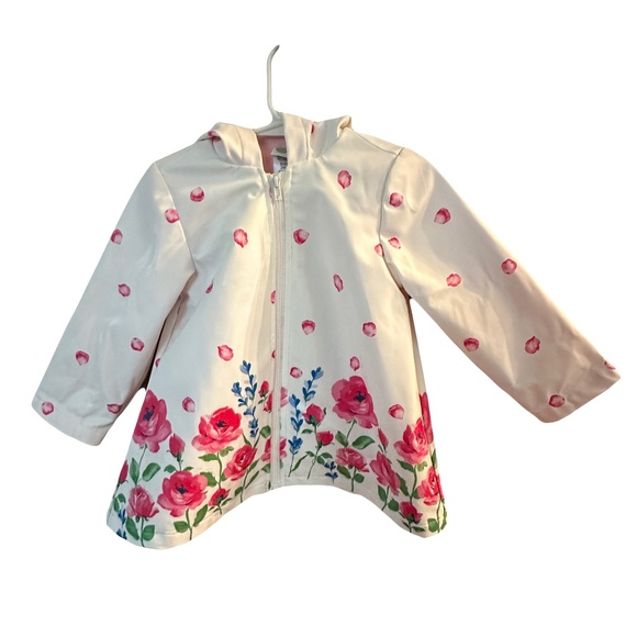Little Me | Jackets & Coats | Little Me Flower Rain Coat | Poshmark